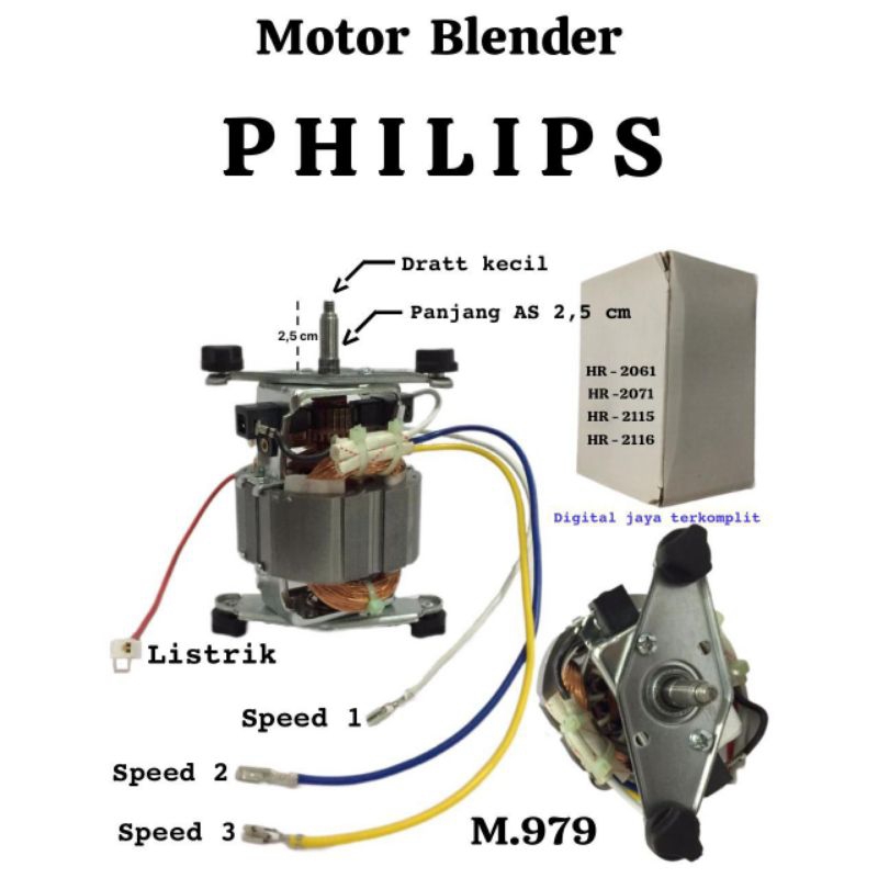 Jual Dynamo Motor Blender Philips | Shopee Indonesia