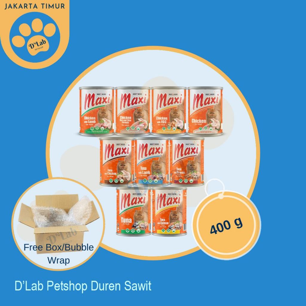 Jual Maxi Cat Adult Can 400gr - Makanan Basah Kucing Kaleng 400 g ...