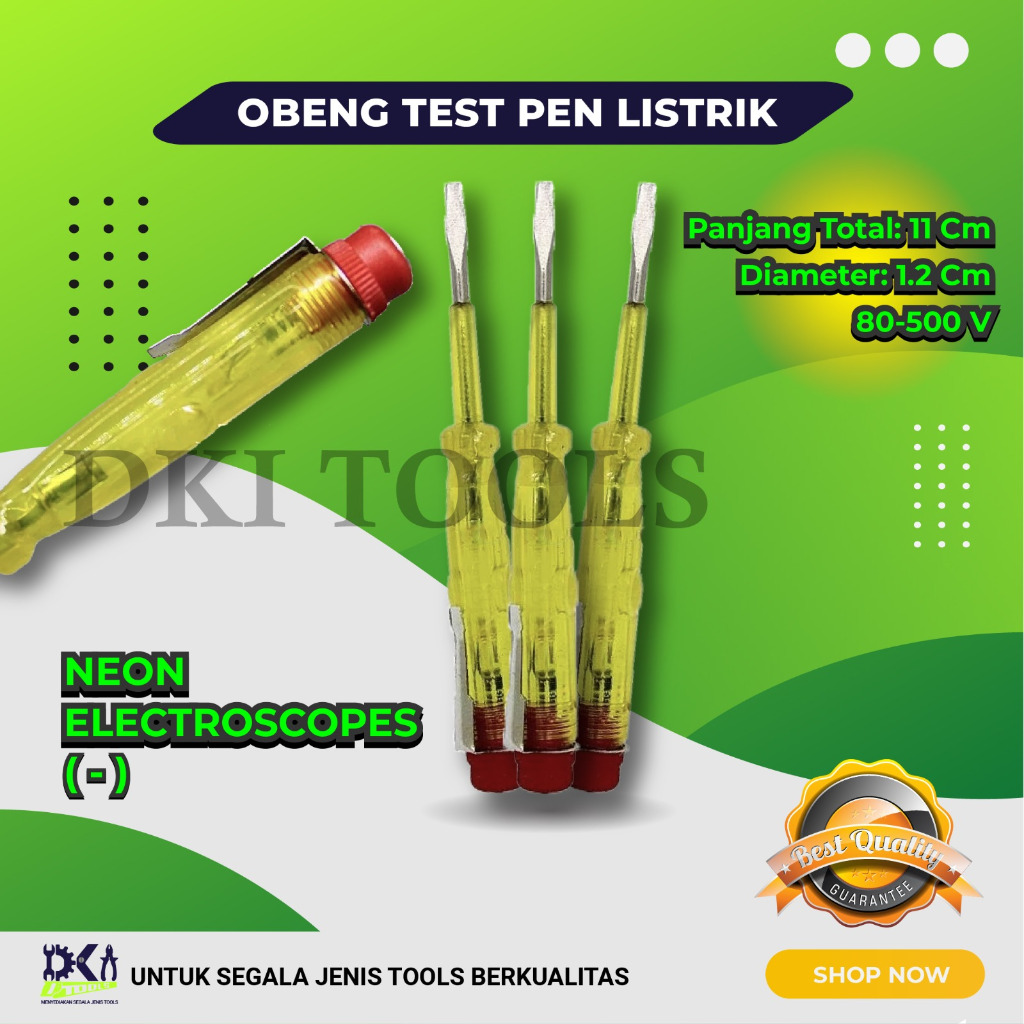 Jual TRIANGLE Obeng Tespen Testpen Test Pen Listrik Lampu Minus Neon ...