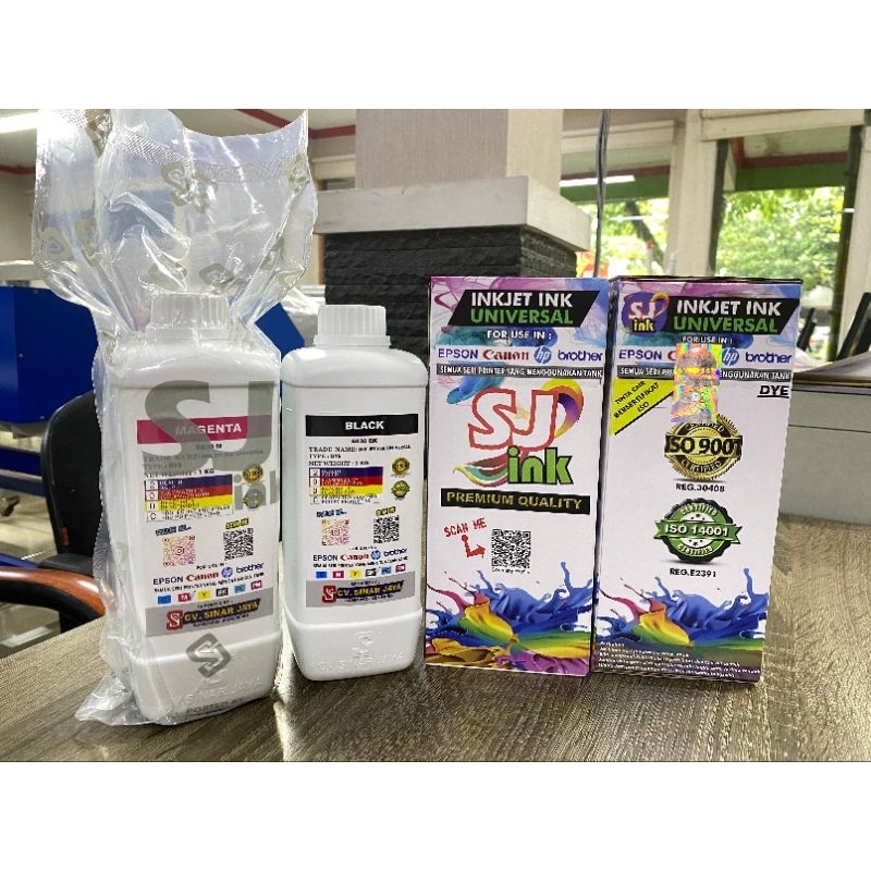 Jual SJ INK DYE Tinta cair printer isi ulang type 003/664 ukuran 1 ...