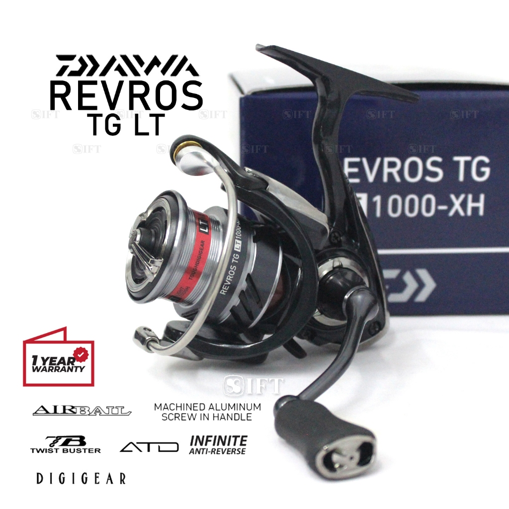 Jual Reel Daiwa REVROS TG LT | Power Handle | Resmi | 1000 2000 2500 3000 4000 5000 6000 ...