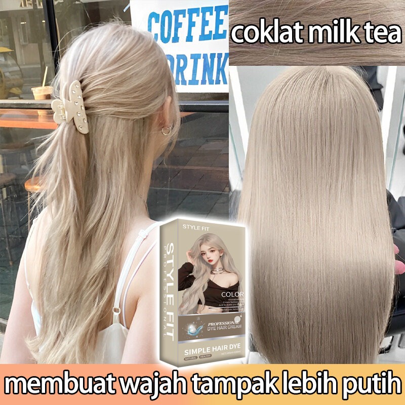 Jual 【Ready Stock】STYLE FIT cat rambut Coklat milk tea *200ml bahan ...