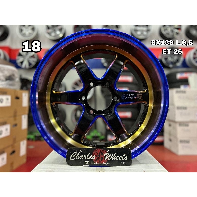 Jual VELG TE37 SAMLONG RX7 SL RING 18 | Shopee Indonesia