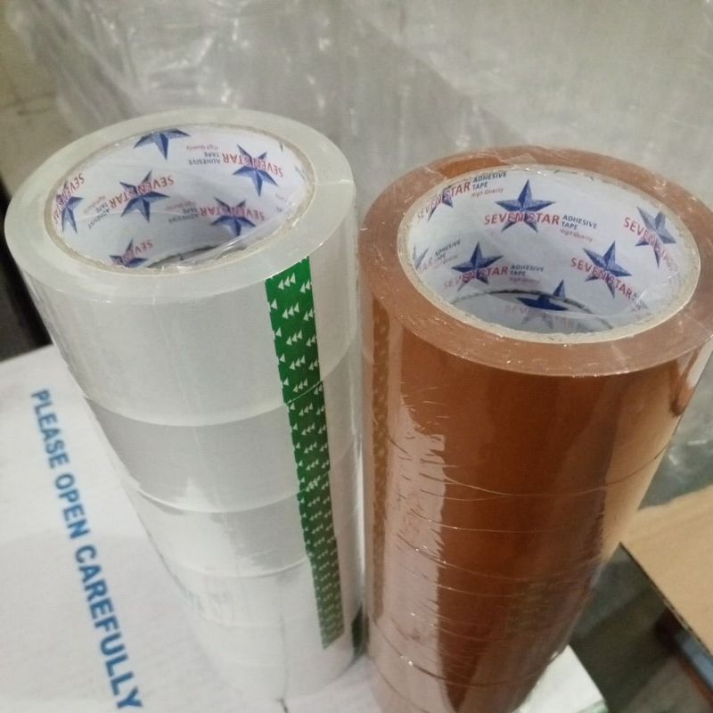Jual Lakban solasi Tape Besar Asli 90 yard 48 mm 45 mic Bening / Coklat ...