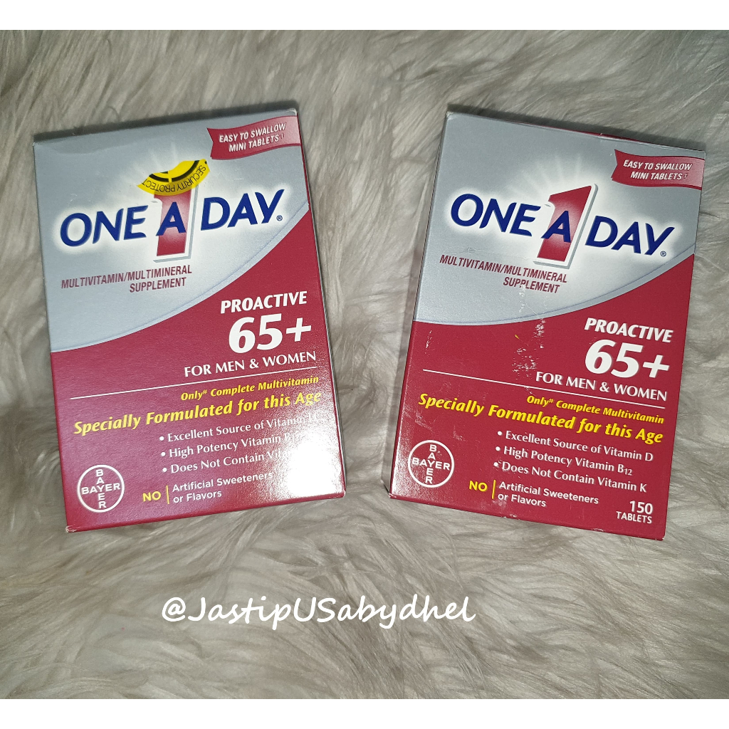 Jual One A Day Proactive 65+, Mens & Womens Multivitamin, 150 tablets | Shopee Indonesia