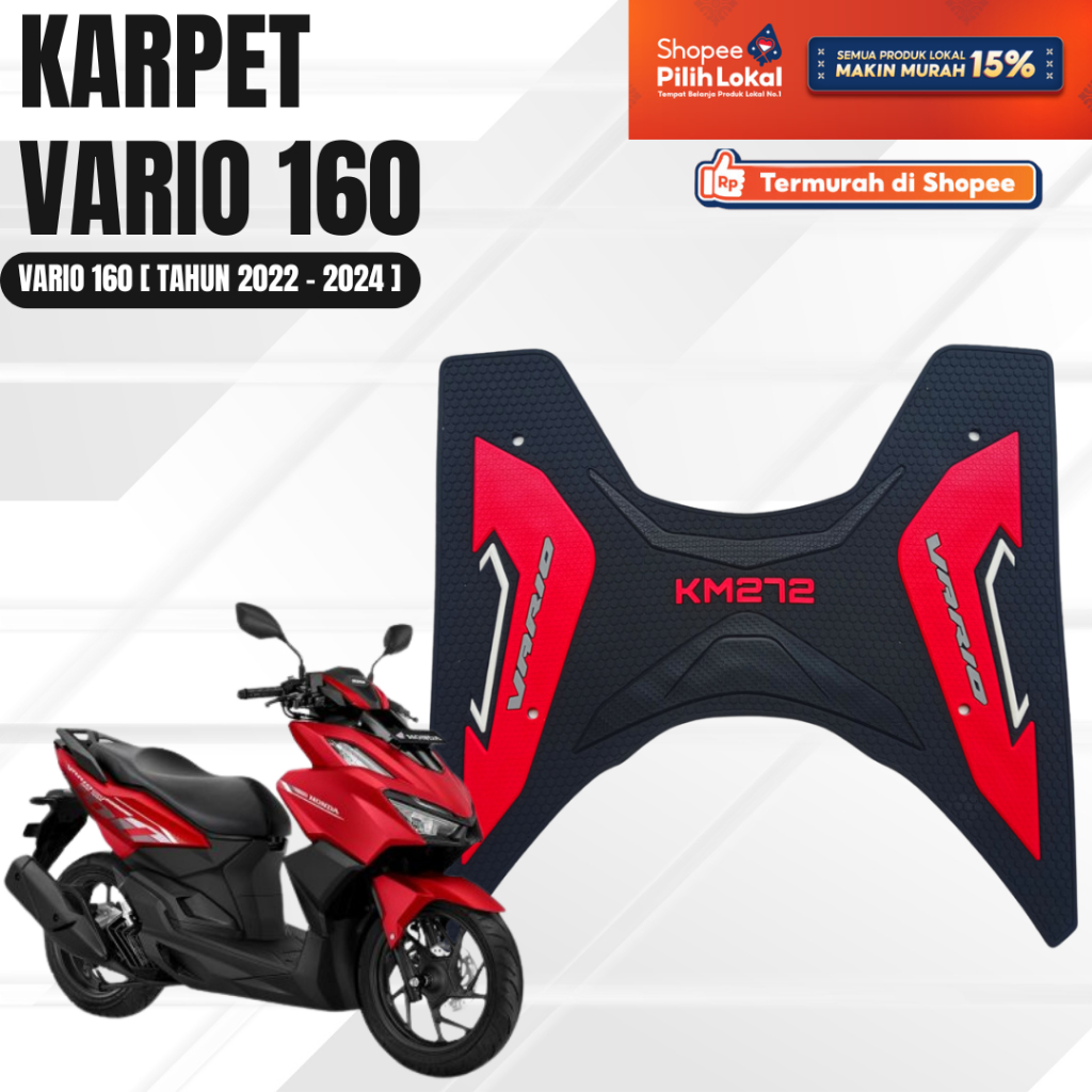 Jual Karpet Motor Honda Vario 160 Bahan Karet Premium | Shopee Indonesia