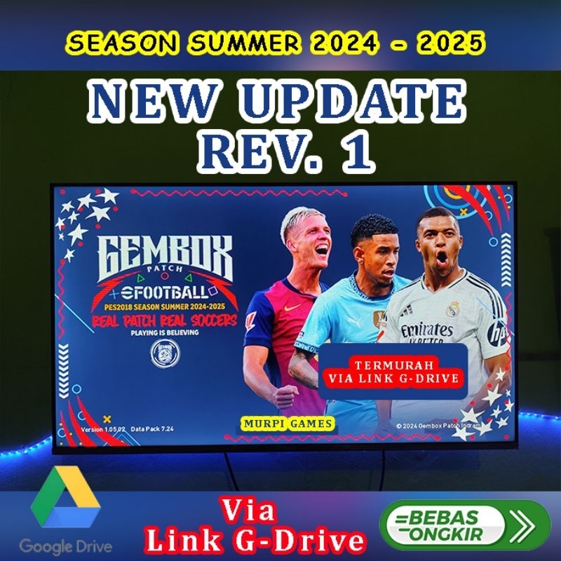 Jual PES 2025 GEMBOX PACTH NEW REV. 1 SUMMER SEASON FINAL UPDATE ...