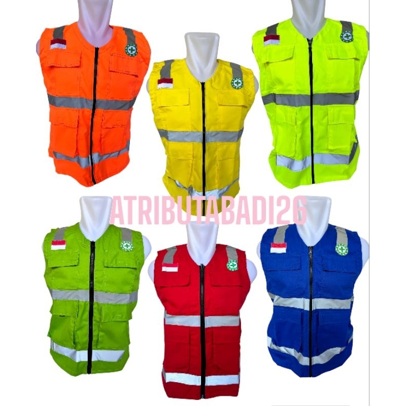 Jual rompi safety first/vest lapangan/rompi proyek/rompi tambang/rompi ...