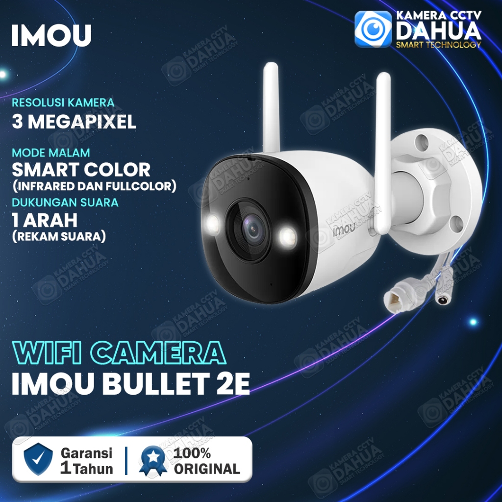 Jual CAMERA CCTV WIFI IMOU 2MP KAMERA WIRELESS IP CAM OUTDOOR COLOR ...