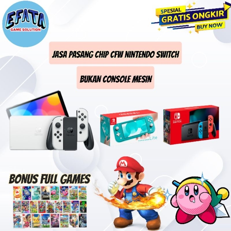Jual Nintendo Switch OLED V1/V2/LITE PASANG CFW NINTENDO SWITCH | Shopee Indonesia