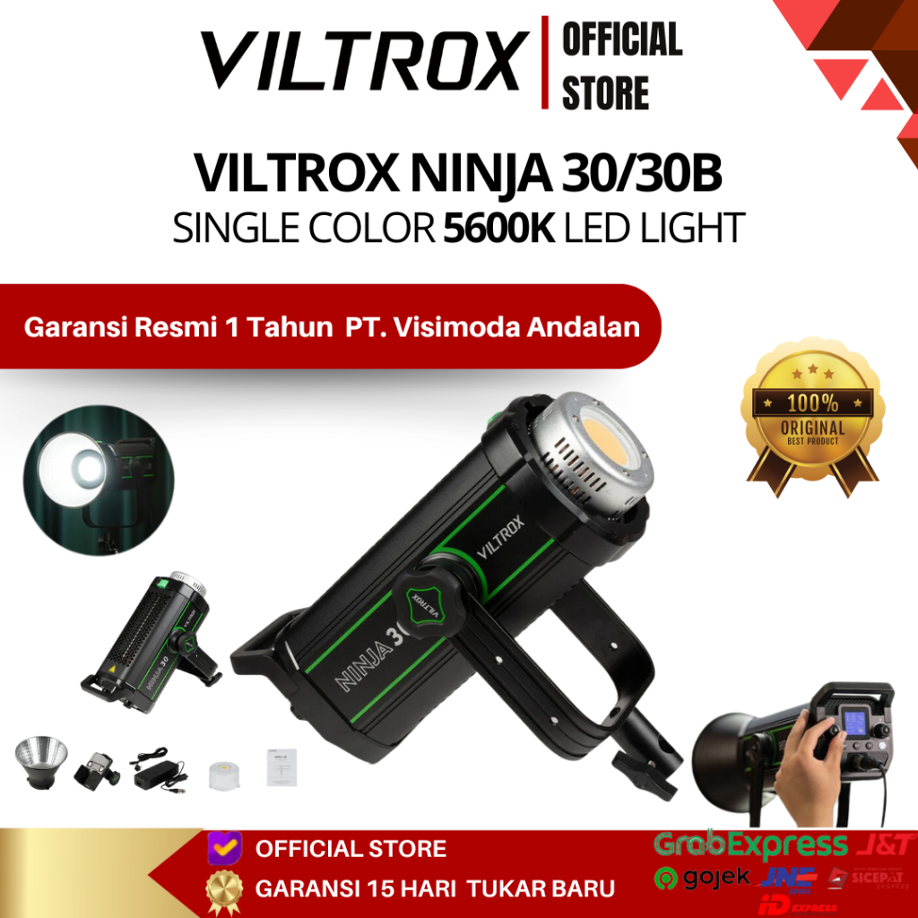 Jual Lighting Viltrox Ninja 30 Single Color 5600K LED Light | Shopee ...