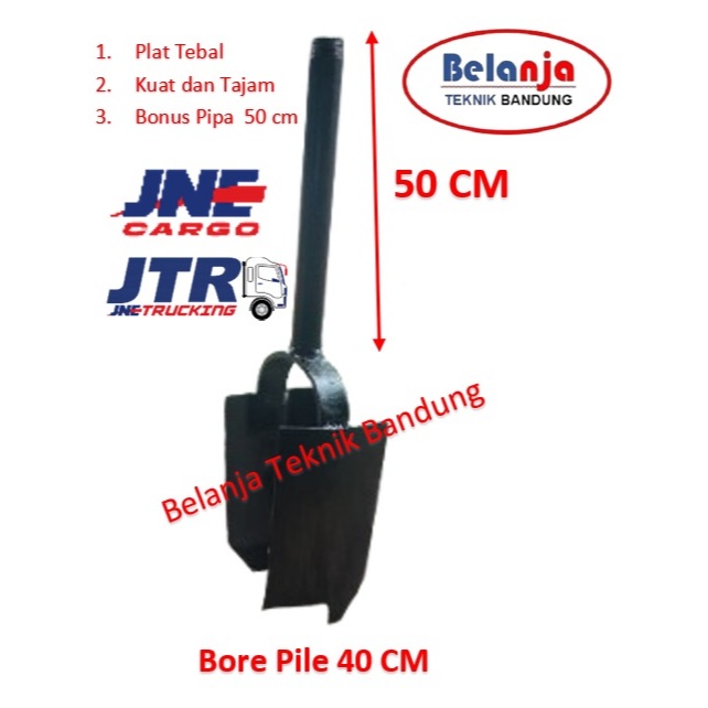 Jual Strauss Pile Manual 40 cm atau 16 Inchi Pengeboran Tanah Mata Bor ...