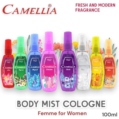 Jual Camellia Body Mist Cologne - Parfum Camelia 100ml 8 Varian - Rumah ...