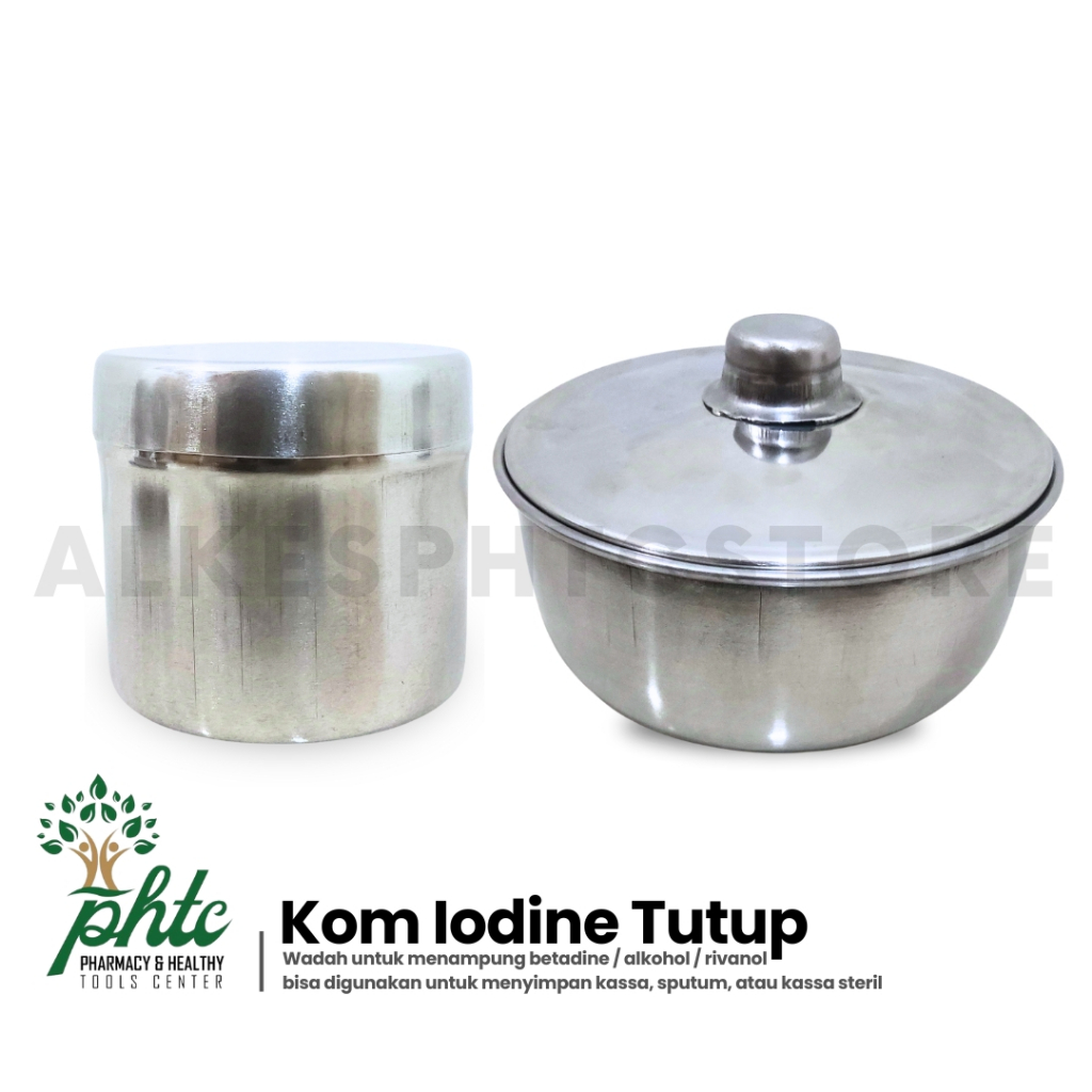 Jual Kom Iodine Tutup l Mangkok + Tutup l Com Iodine Bowl medis ...
