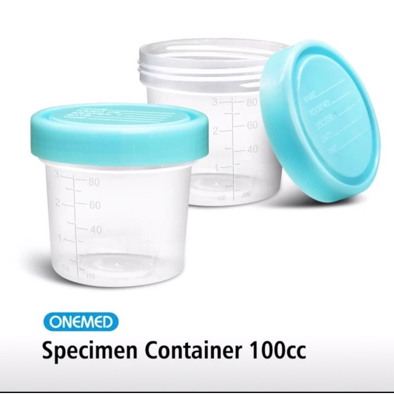Jual SPECIMEN CONTAINER 100 ML ONEMED / POT 100 ML ONEMED NON STERIL ...