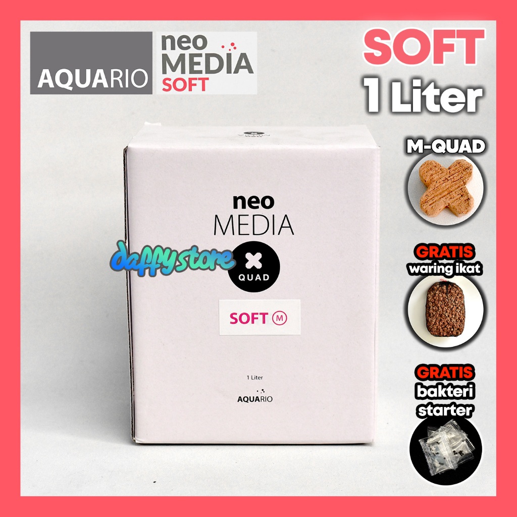 Jual Neo Media SOFT 1 liter / media filter biologis akuarium kolam ...
