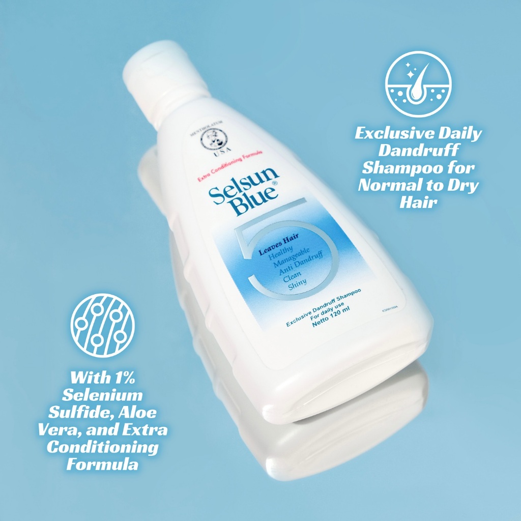 Jual Selsun Blue 5 Exclusive Dandruff Shampoo - 50ml (Anti-dandruff ...