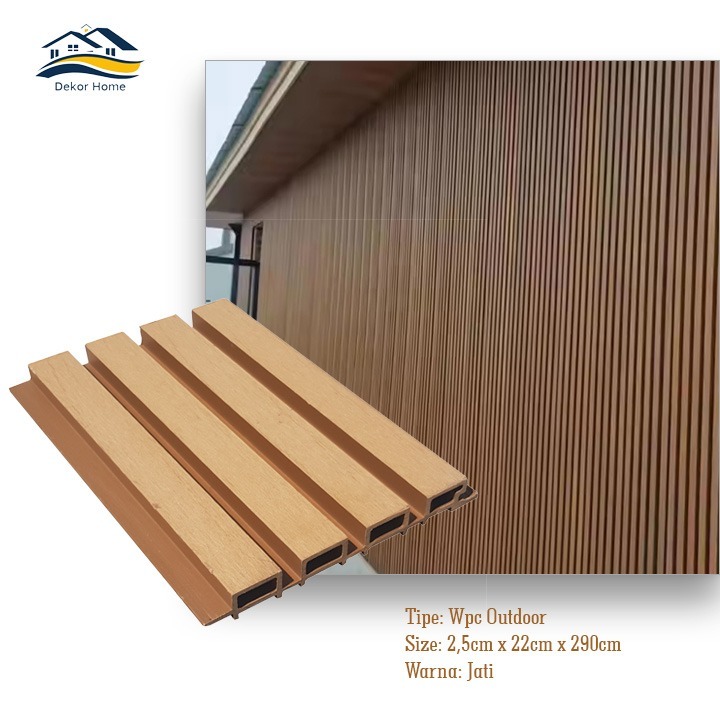 Jual WPC Outdoor WallPanel Dinding Eksterior Yang Kedap Air & Anti Air ...