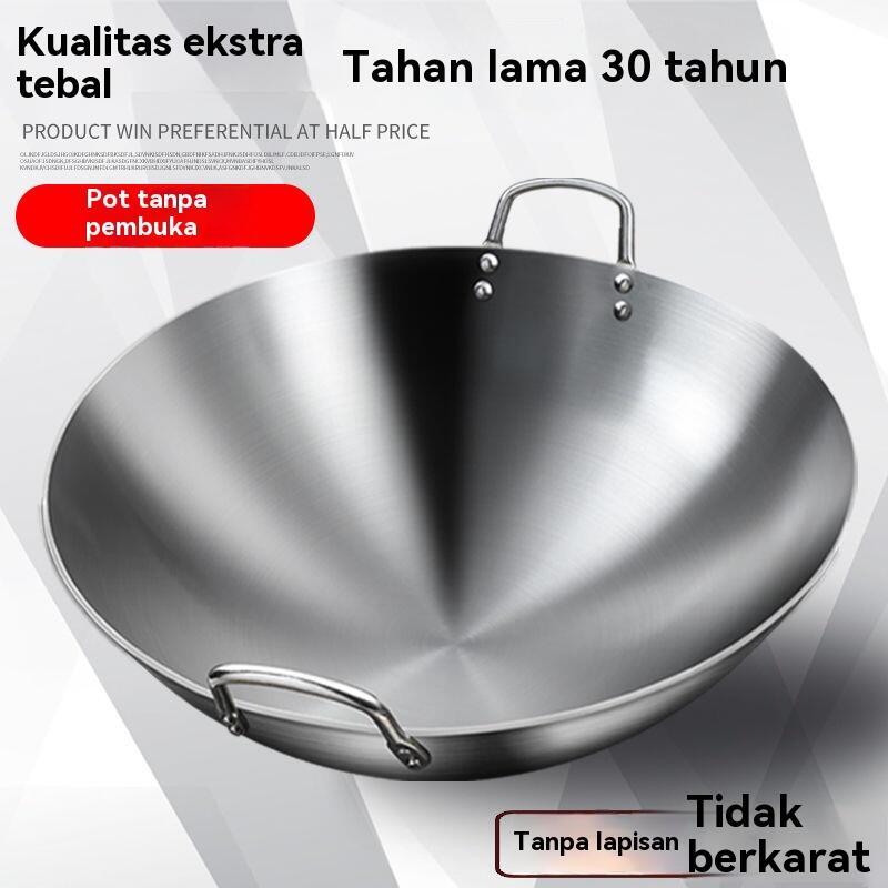 Jual 304 Panci Baja Tahan Kara Wajan 01Rumah Tangga Panci Dua Telinga ...