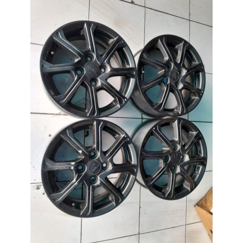 Jual Velg Mobil Bekas OEM NEW AYLA Ring 14 Lebar 5 pcd 4x100 Et45 Grey ...