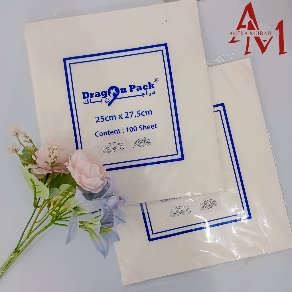 Jual DRAGON PACK KERTAS NASI PUTIH 25X27,5CM POLOS (5885) | Shopee ...