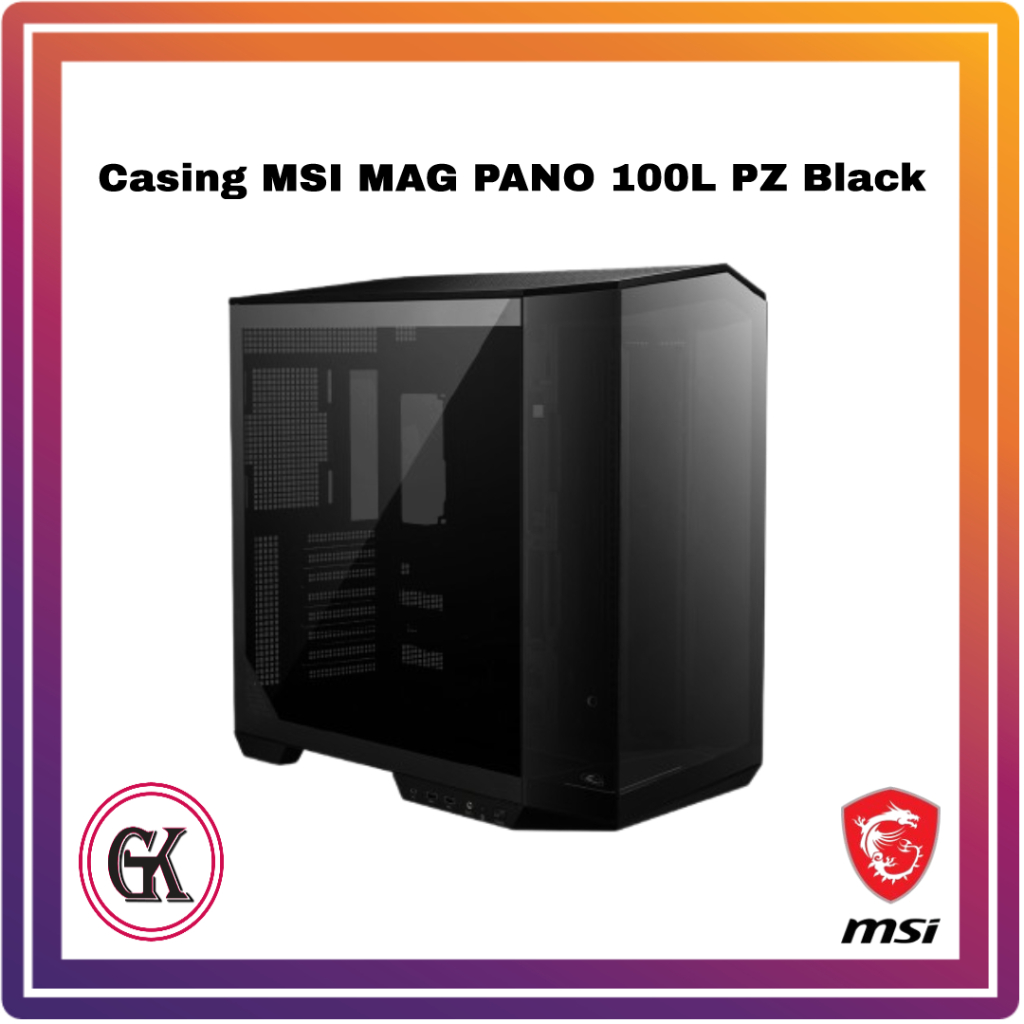 Jual Casing MSI MAG PANO 100L PZ [ ATX / Micro-ATX ] - Black | Shopee ...