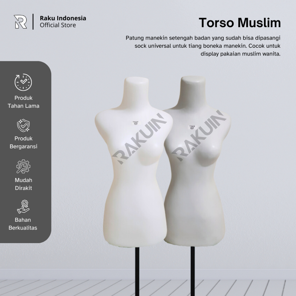 Jual Manekin Wanita Muslim - Torso Muslim - Patung Perempuan untuk ...