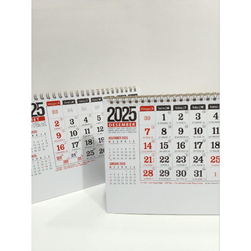 Jual Kalender meja angka 2025 landscape new | Shopee Indonesia