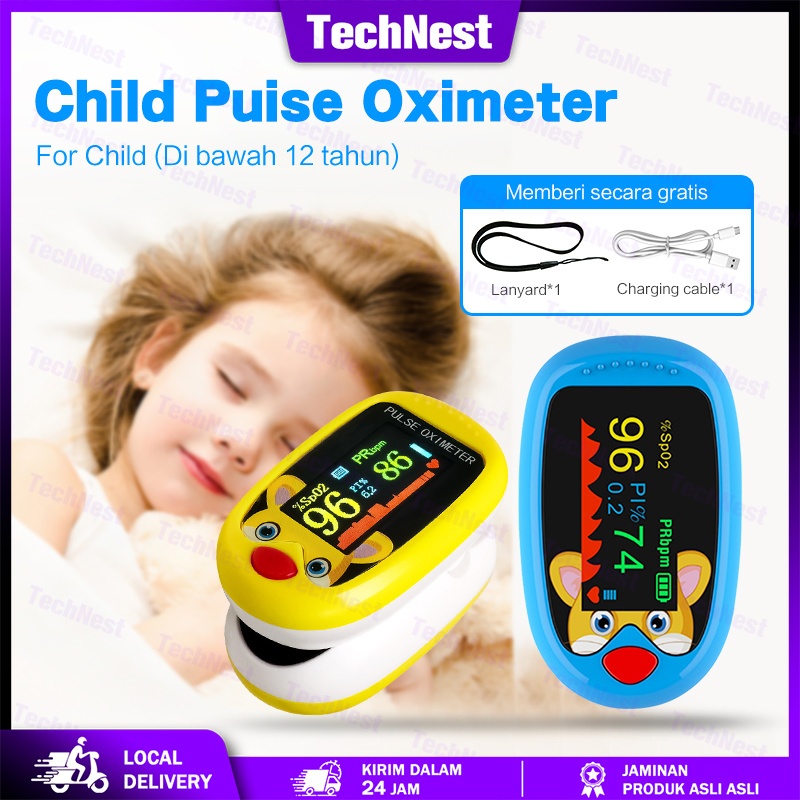 Jual Oximeter Anak Oximeter Bayi Pulse Fingertip Oximeter Bayi Dan Anak ...