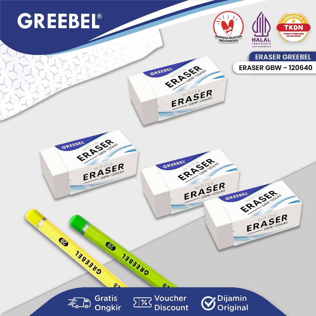 Jual GREEBEL Hapusan (4PCS/SET) / Penghapus Pensil / Eraser GBW-120640 ...