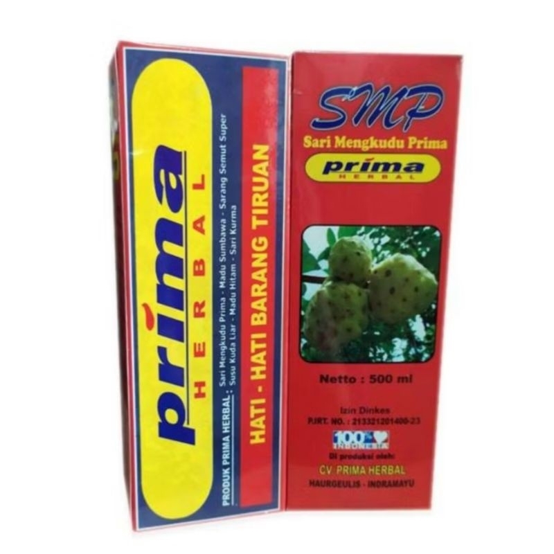 Jual SARI MENGKUDU PRIMA HERBAL 500 ML ( MERAH ) | Shopee Indonesia