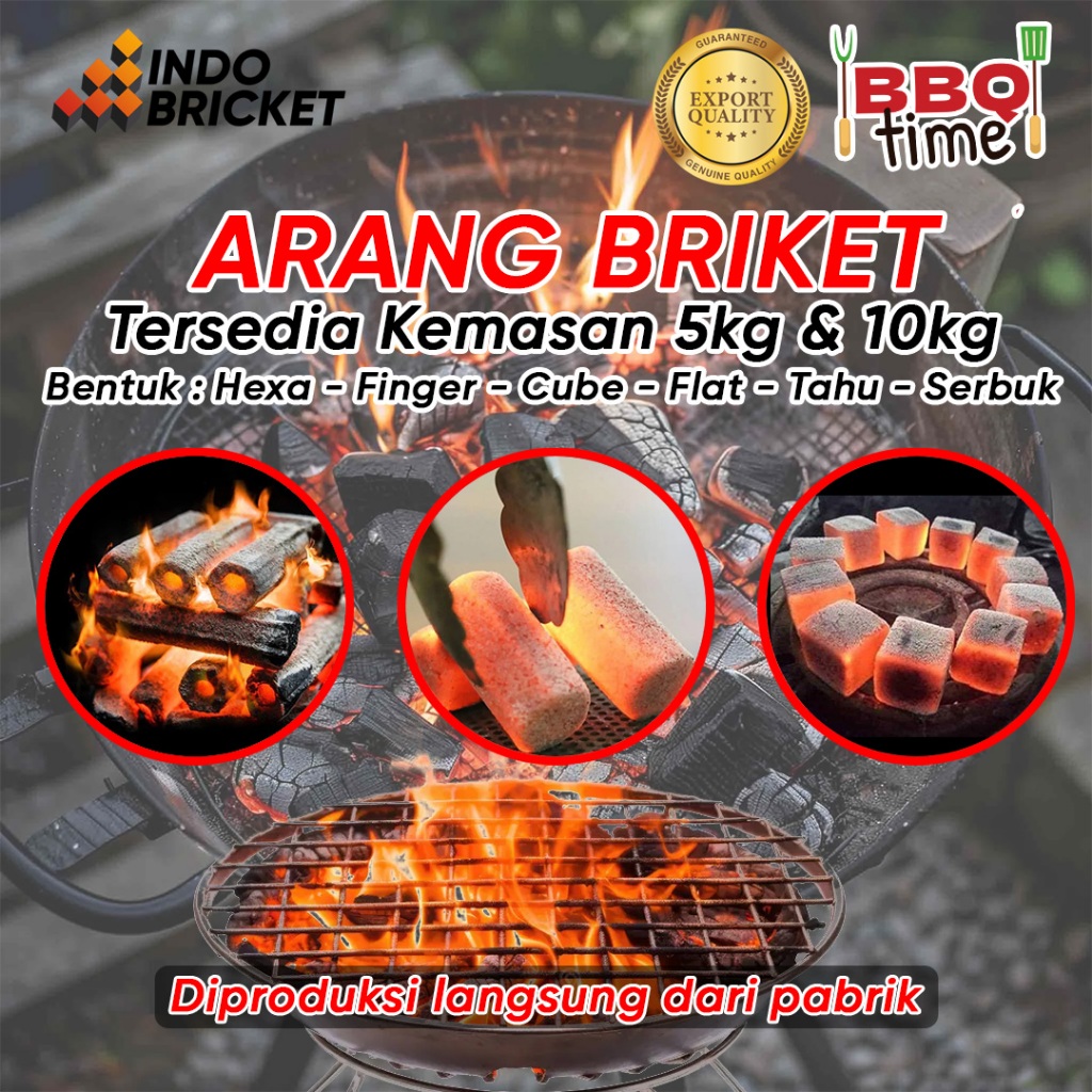 Jual Briket Arang Bricket Batok Kelapa BBQ Aneka Bentuk Ekspor Quality ...