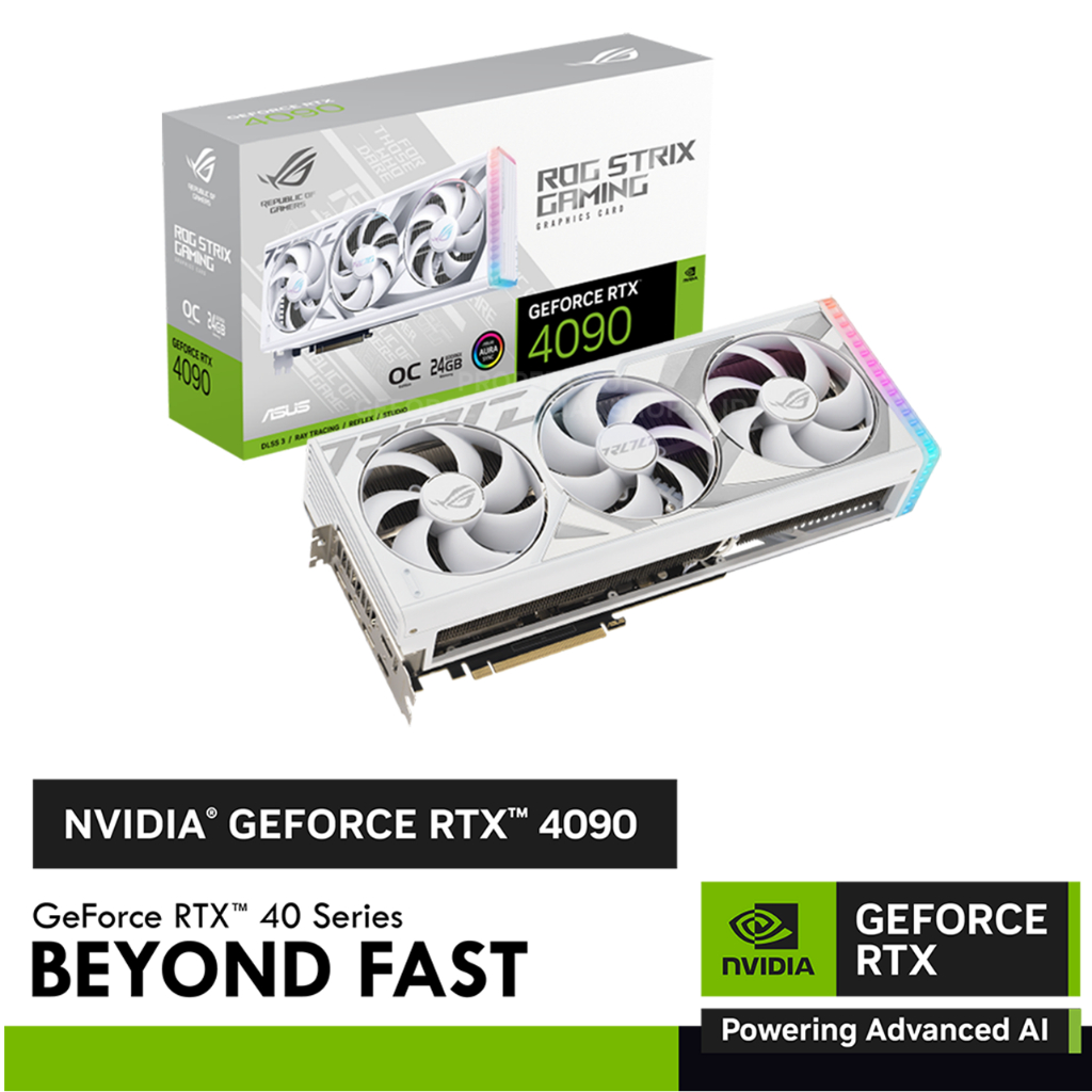 Jual ASUS ROG Strix GeForce RTX 4090 White OC Edition | 24GB GDDR6X ...