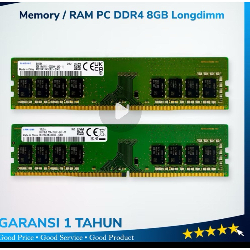 Jual Memory Longdimm RAM PC DDR4 8GB Samsung | Shopee Indonesia