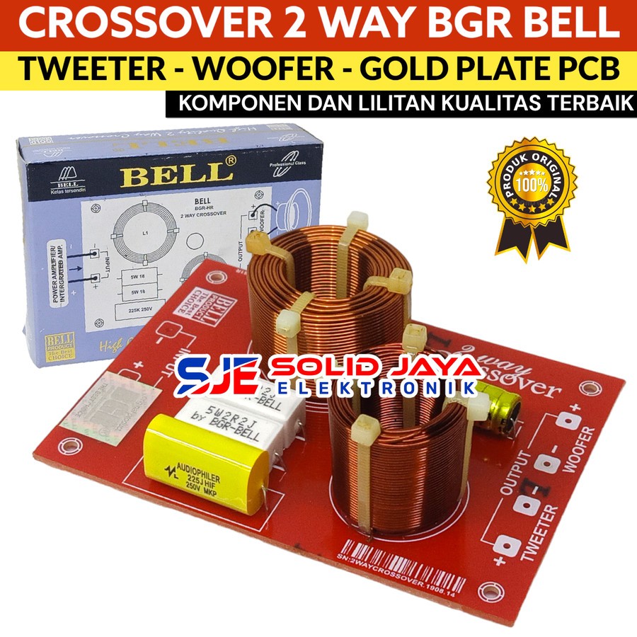 Jual KIT KIT CROSSOVER PASIF 2 WAY BELL BGR WOOFER TWEETER TWETER ...