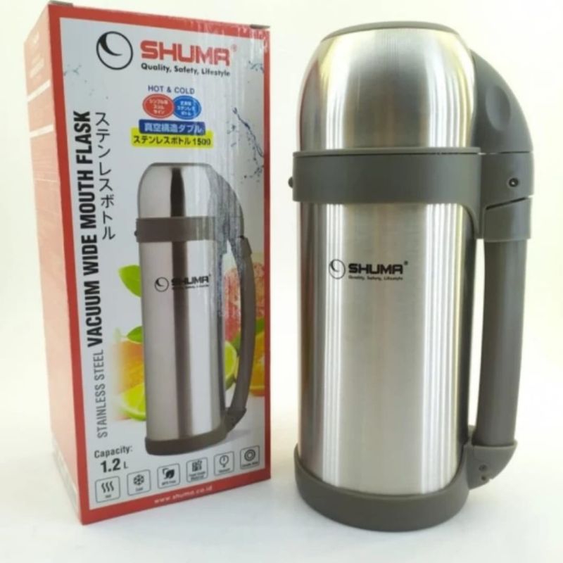 Jual Shuma Vacuum Flask Termos Air - Stainless Steel - 1.5 Liter ...