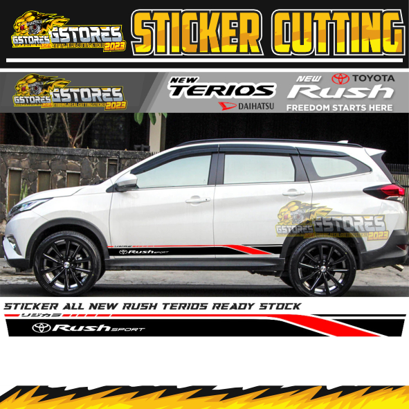 Jual STICKER MOBIL ALL NEW RUSH TERIOS 2018 2023 | Shopee Indonesia