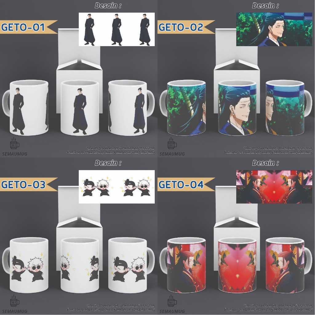 Jual MUG SUGURU GETO JUJUTSU KAISEN KADO HADIAH ANIME HAMPERS GELAS ...