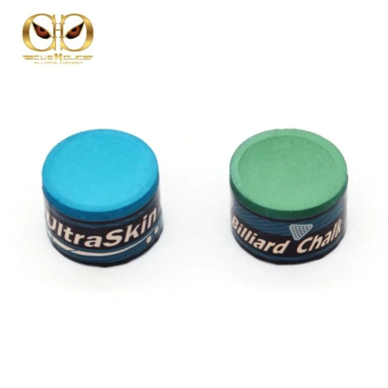 Jual ULTRA SKIN BILLIARD CHALK - BLUE / GREEN - KAPUR BILIAR ( 1PIECES ...