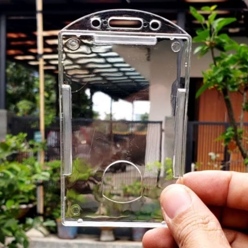 Jual ID Card Akrilik Kaca Tempat Kartu Tali Name Tag | Shopee Indonesia