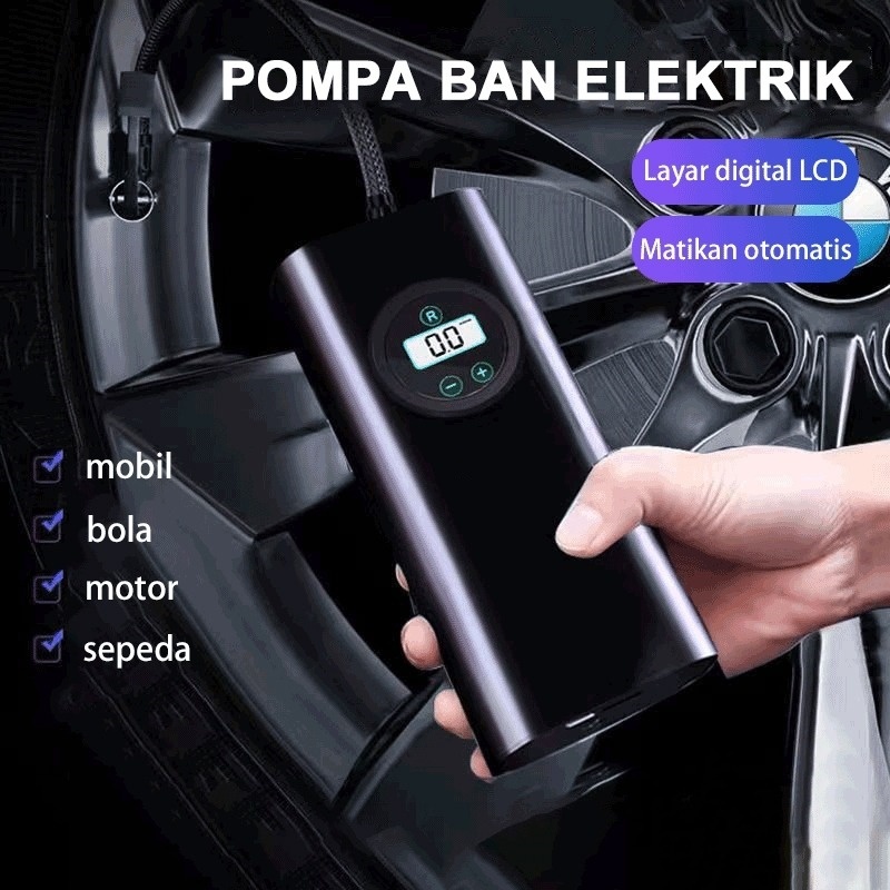 Jual Pompa Ban motor dan mobil electric portable | Shopee Indonesia