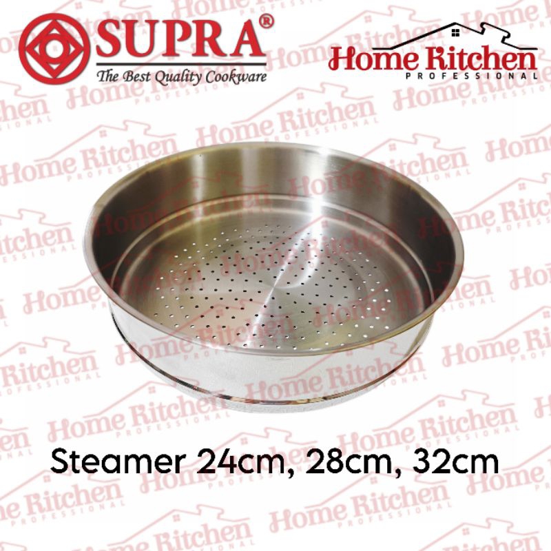 Jual SUPRA Kelakat Kukusan Sarangan Steamer Stainless 24cm 28cm 32cm ...