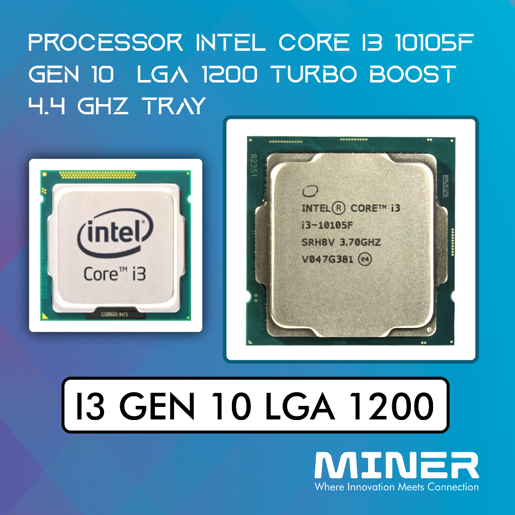 Jual Processor Intel Core I3 10105F Gen 10 LGA 1200 Turbo Boost 4.4 Ghz ...