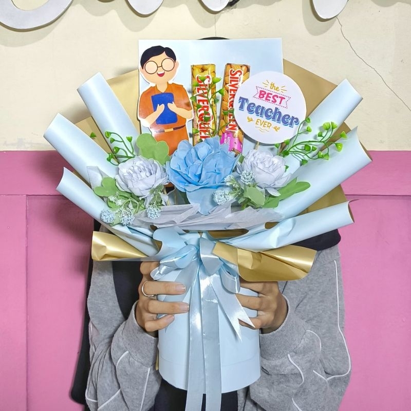Jual Buket bunga coklat HARI GURU | Shopee Indonesia
