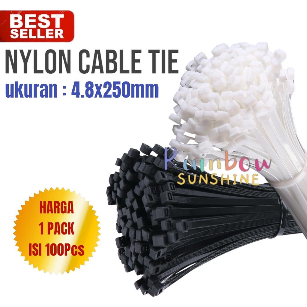 Jual Kabel Ties 4,8x250mm Cable Tie/Kabel Tie/Cable Ties Pengikat Kabel ...