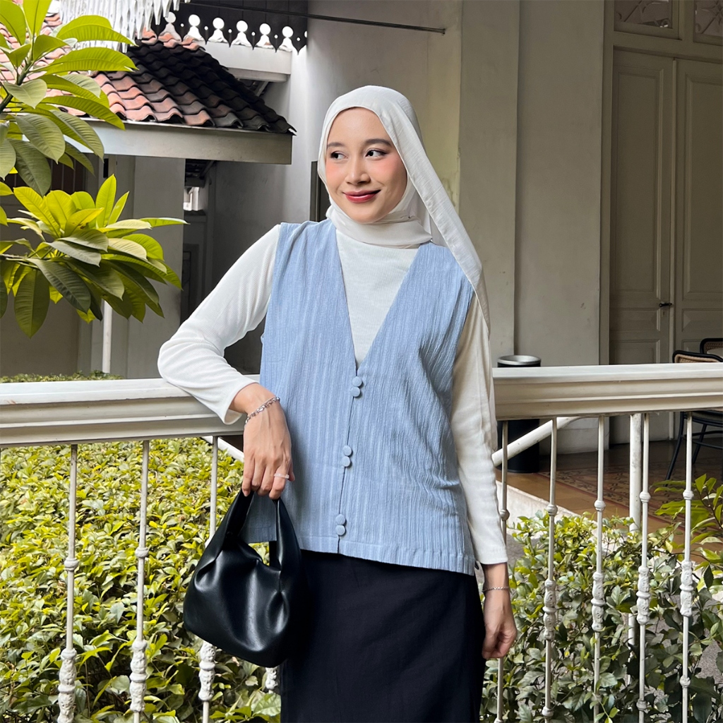 Jual YEPPUOUTFIT - Noura Vest | Basic Outer Rompi Sleveless Lucu Unik ...