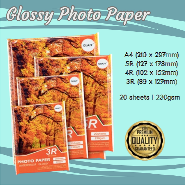 Jual QUAFF Tree Tipe Kertas Foto No Back Printing Ukuran Kertas Foto ...