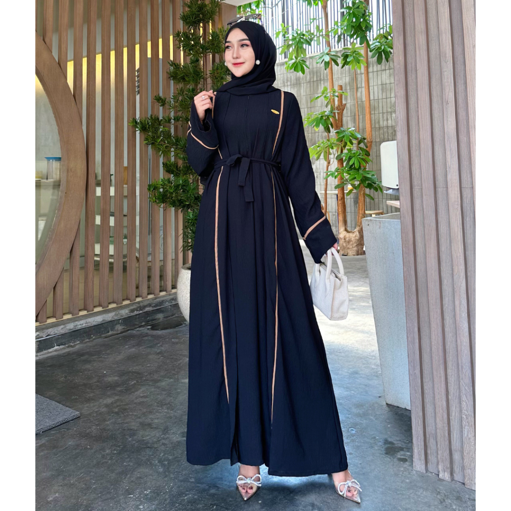 Jual Gamis pesta mewah elegan.Abaya Gamis Cardigan Syari Terbaru Luna ...
