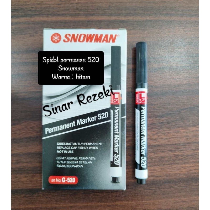 Jual 1 buah!!G-520!!Spidol permanen snowman/permanent marker 520/spidol ...