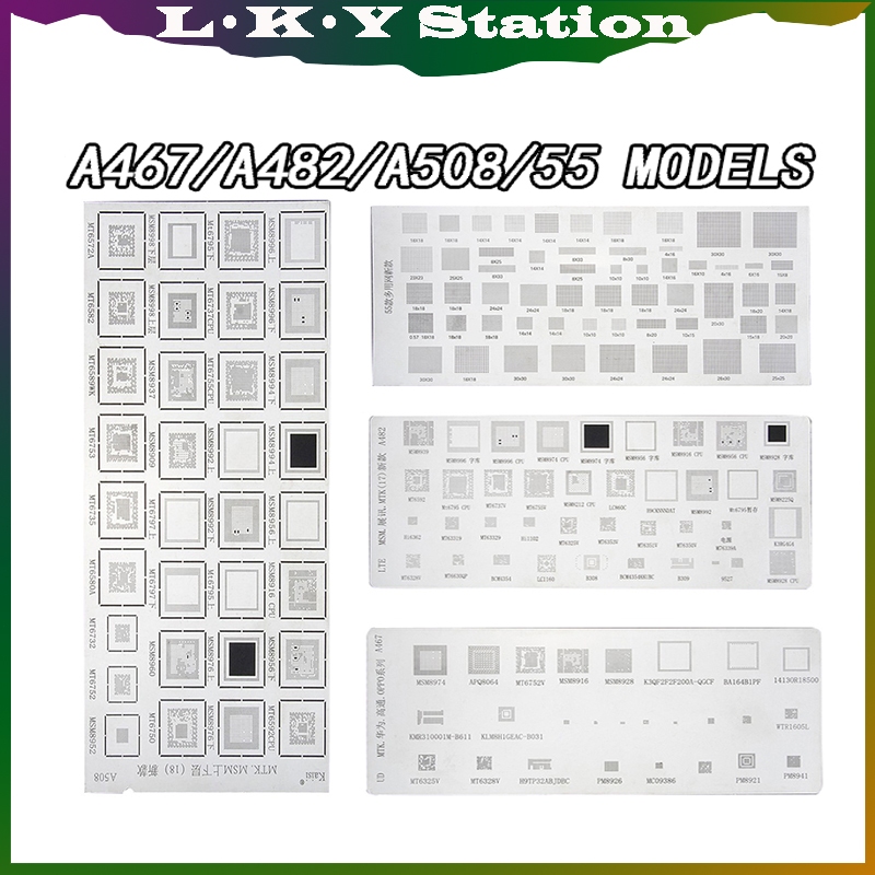 Jual 【COD] 4Pcs/Set Plat BGA Universal Cetakan IC CPU Plat Amaoe A467 / A482 / A508 / 55Models ...